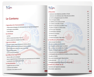 TCF Canada Sujets 2025